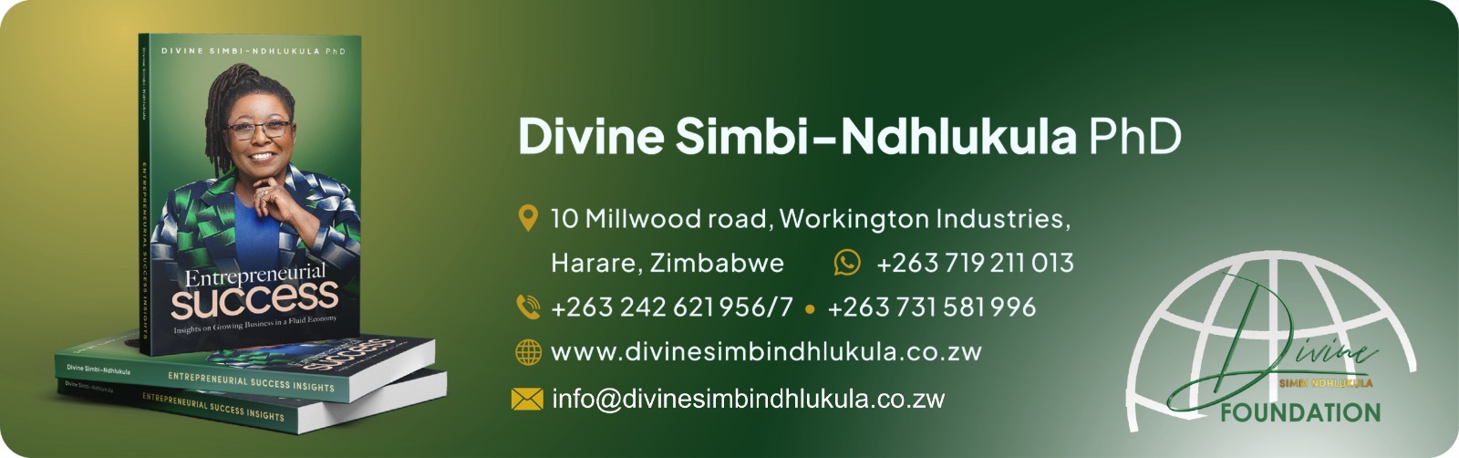 Entreprenurial Success - Divine Simbi Ndhlukula